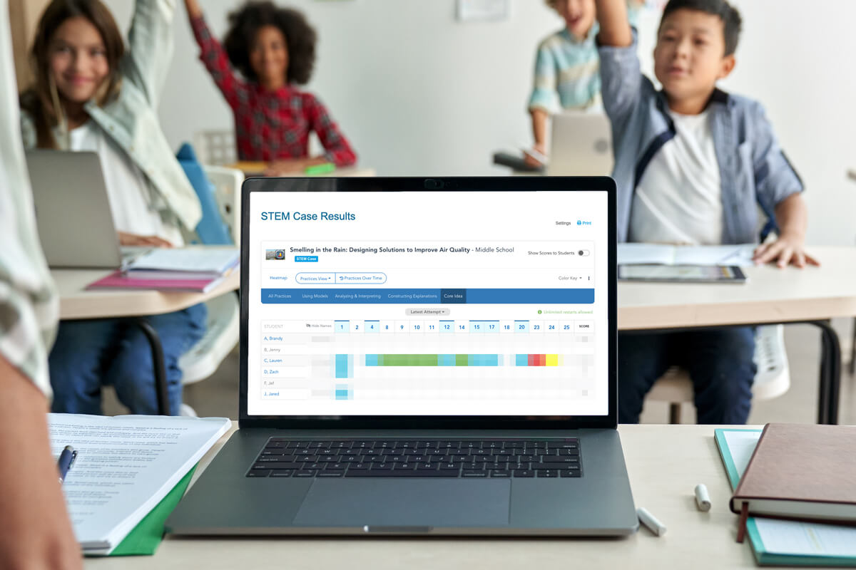 New Practices View in Gizmos STEM Cases | Gizmos